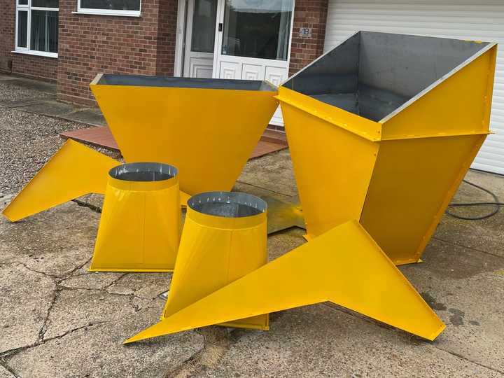 High-level transfer chute fabrication | Margo Engineering